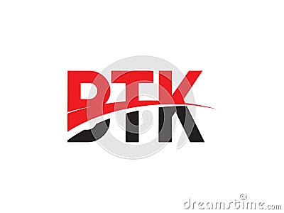 BTK Letter Initial Logo Design Vector Illustration | CartoonDealer.com ...