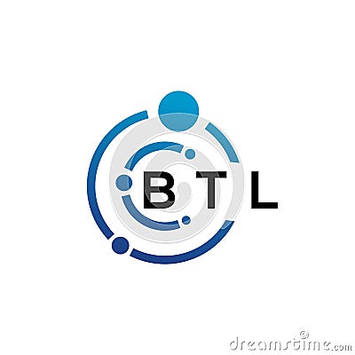 BTL Letter Logo Design On White Background. BTL Creative Initials ...