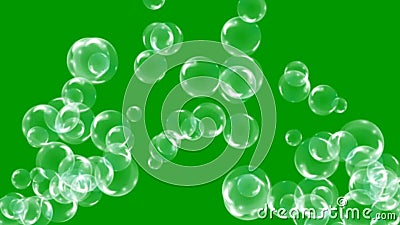 Bubble Animation Green Screen Video Stock Footage - Video of chroma ...