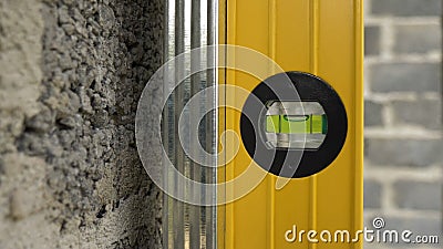 Bubble Level Ruler. Measuring and Levelling Concept Stock Video - Video ...