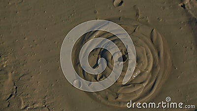 Bubbling Mud Pot stock footage. Video of bubble, muddy - 74297340