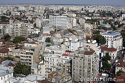 Bucharest From Above Royalty Free Stock Photo - Image: 9257055