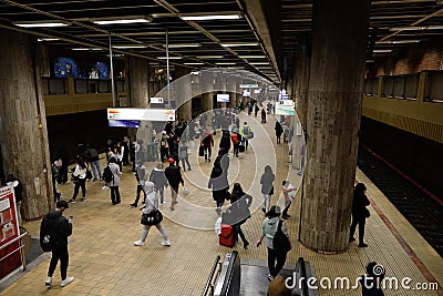 Unirii 1 Metro Station Of The Bucharest Underground System Editorial ...