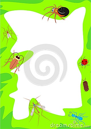 Bug Border Royalty Free Stock Images - Image: 99689
