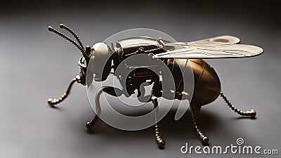 Bug On A White Background A Steampunk Flashing Firefly - Lightning Bug ...