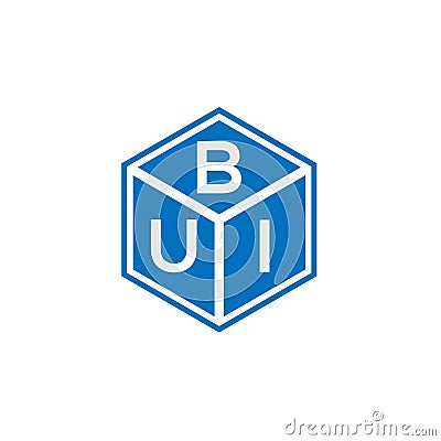 BUI Letter Logo Design On Black Background. BUI Creative Initials ...