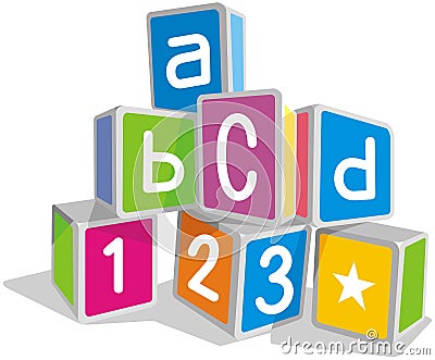 Alphabet Letter Blocks stock vector. Illustration of order - 64390817