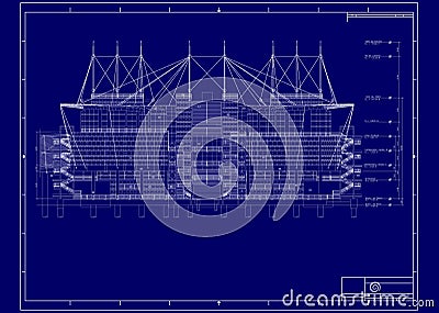 Building Blueprint Royalty Free Stock Photos - Image: 14637038