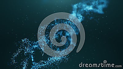 Building DNA Molecules Animation, Viral Structure. Concept Destroyed ...