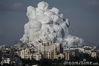 Building Explosion Aftermath Reveals Devastating Impact Of Rocket ...