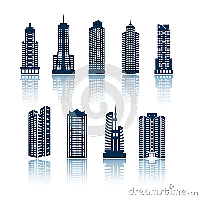 Building Silhouettes Stock Photography - Image: 1065042
