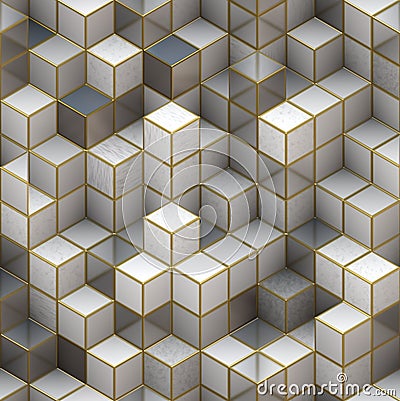 Building Structure From Cubes. Abstract Architecture Backgrounds ...