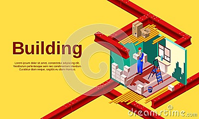 House Building Vector Illustration Cross Section | CartoonDealer.com ...
