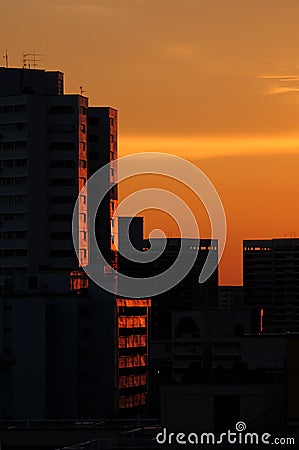 Silhouette Of Building During Sunset Picture. Image: 82964603