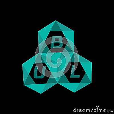 BUK Creative Minimalist Letter Logo. BUK Unique Vector Initials ...