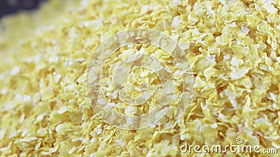 Corn flakes wholegrain stock video. Video of nutritious - 120987931