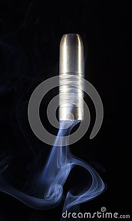 Bullet Going Up With Smoke Stock Photo - Image: 56940484