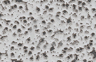 Bullet Holes On A Wall Stock Image - Image: 7606721