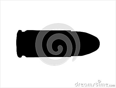Bullet Silhouette Vector Art White Background | CartoonDealer.com ...