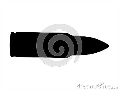 Bullet Silhouette Vector Art White Background | CartoonDealer.com ...