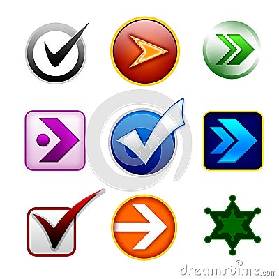 Bullets And Tick Marks Stock Image | CartoonDealer.com #6635713