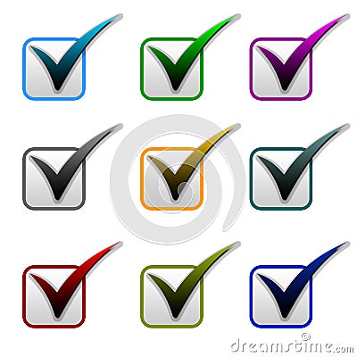 Bullets And Tick Marks Royalty Free Stock Images - Image: 7912999