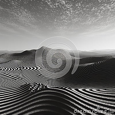 Bumpy Landscape With Photocopy Lines Stock Photography | CartoonDealer ...