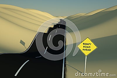 Bumpy Road Ahead Royalty Free Stock Photo - Image: 26853415
