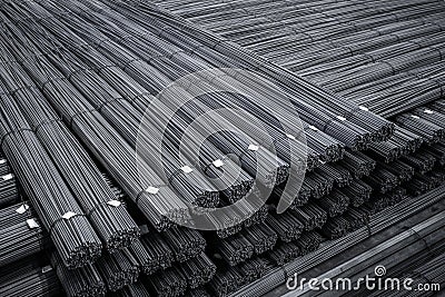 Bundle Reinforcing Bar. Steel Reinforcement. Stock Photography ...