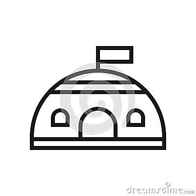 Bunker Icon Vector Sign And Symbol Isolated On White Background, Bunker ...