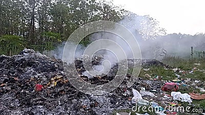 Burning Garbage Causes Air Pollution Stock Footage - Video of paper ...