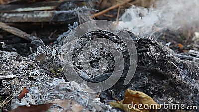 Burning Garbage Dump Pollution in Indonesia Stock Footage - Video of ...