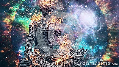 Burning mind stock footage. Video of aurora, body, energy - 183776842