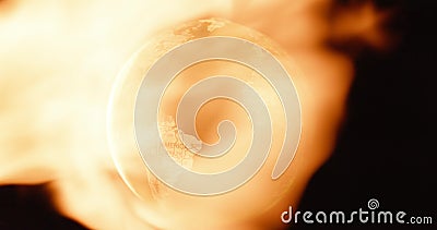 Burning Planet Earth Global Warming Disaster or Sun Activity Causing ...