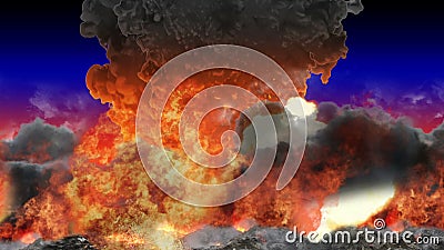 Burning Volcano Smoke and Fires with Explosions Stock Video - Video of ...