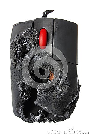 Burnt Computer Mouse Royalty-Free Stock Photography | CartoonDealer.com ...