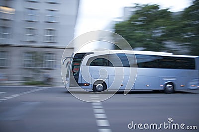 Blue bus stock image. Image of travel, white, automobile - 6795753