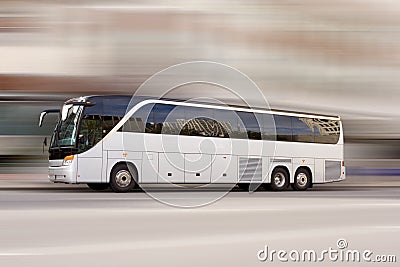 Blue bus stock image. Image of travel, white, automobile - 6795753