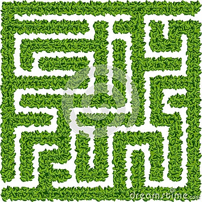 Bushes Maze Royalty Free Stock Photography - Image: 28832597