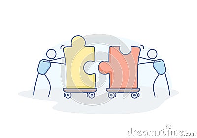 Business Concept For Teamwork, Partnership, Solution, Collaboration ...