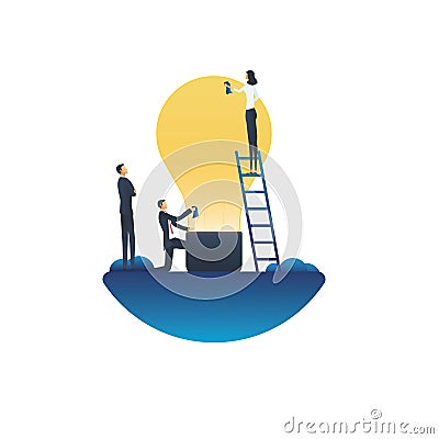 Business Creative Team Vector Concept. Symbol Of Innovation, Invention ...