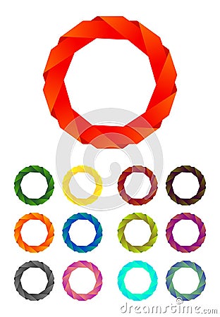 Business Design Abstract Circle Ribbon Logo Royalty Free Stock Photo ...
