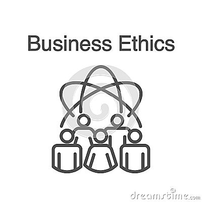 Business Ethics Solid Icon Set Stock Vector - Illustration of morality ...
