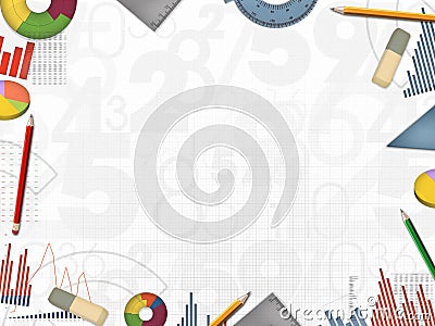 Business Financial Numbers Background Frame Illustration Stock ...