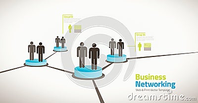 Business Illustration Of Networking People Stock Photo - Image: 35220860