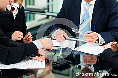 Business Meeting With Work On Contract Royalty Free Stock Images ...