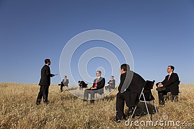 Business Outdoor Training Royalty Free Stock Photos - Image: 9856008
