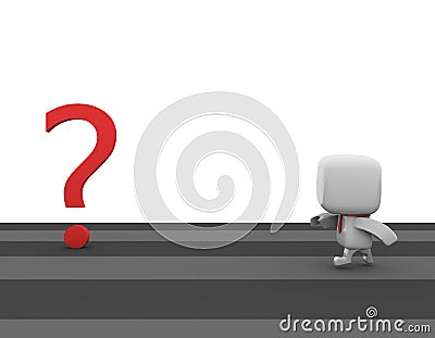 Business Villain And Question Mark, Chasing Success Royalty-Free ...