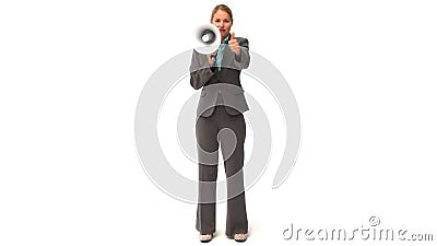 Business Woman Giving Orders Stock Video - Video of female, person ...