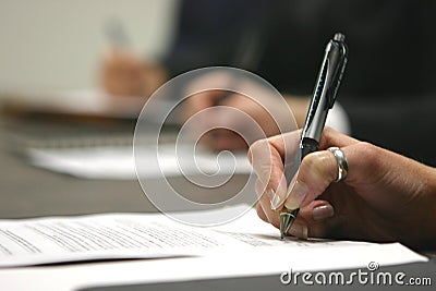 Business Writing Royalty Free Stock Image - Image: 213176
